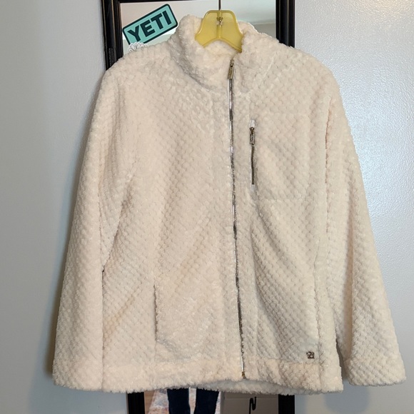 Calvin Klein | Jackets & Coats | Calvin Klein Cream Teddy Jacket | Poshmark